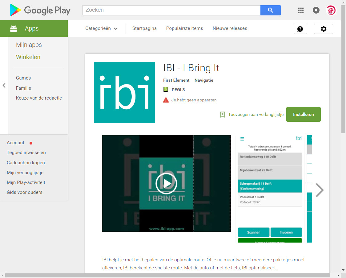 IBI in de Google Playstore - Download & ervaar het gemak | IBI App