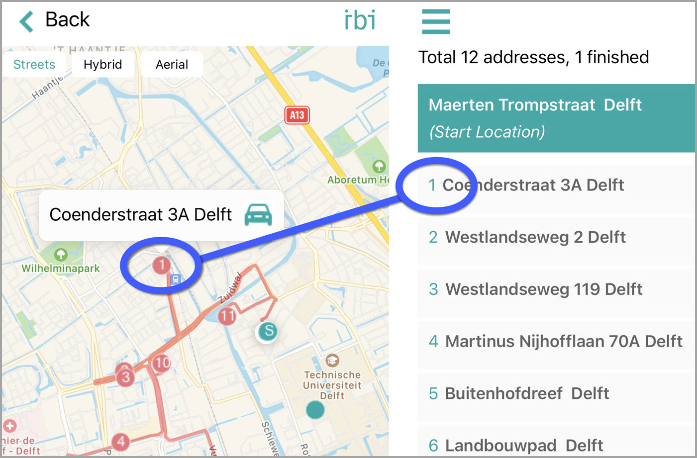 Numbers - IBI app - your guide in delivering