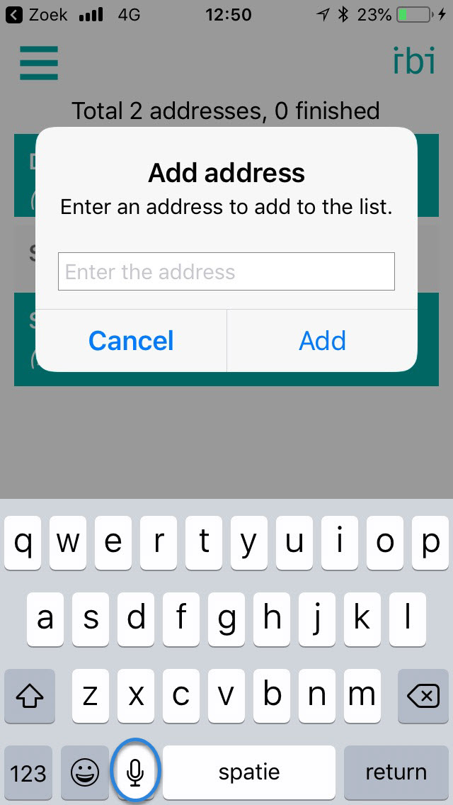 Speech Recognition - Enter addresses faster | IBI App