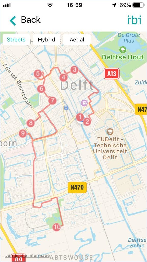 Overview map - See the overview of a route | IBI App